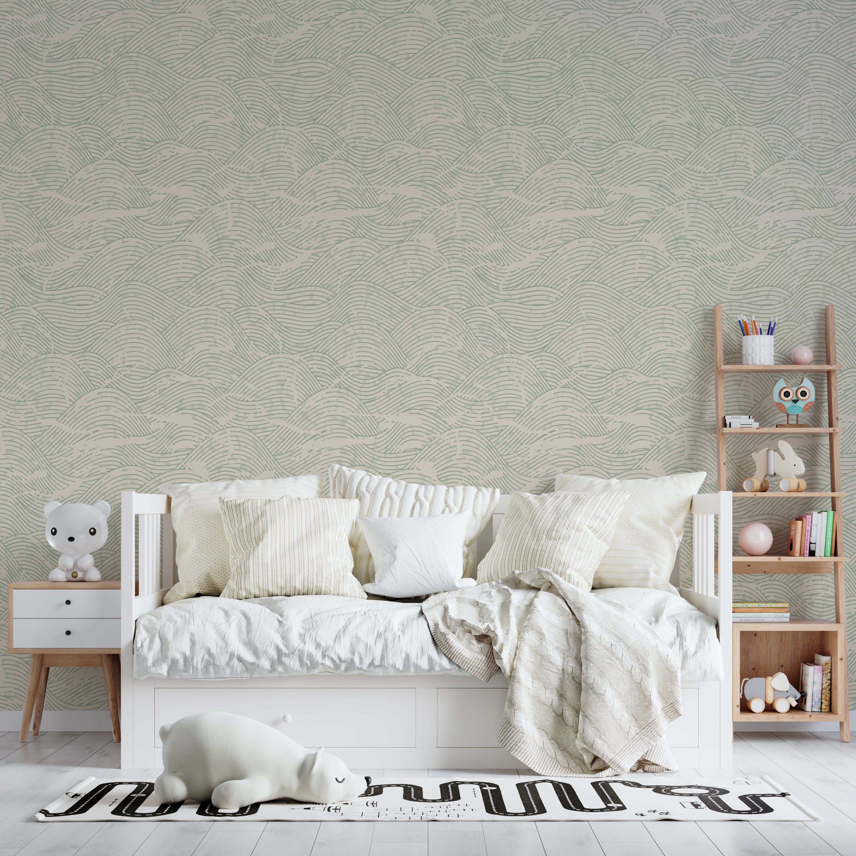 Vintage Wave Wallpaper – West Coast Walls
