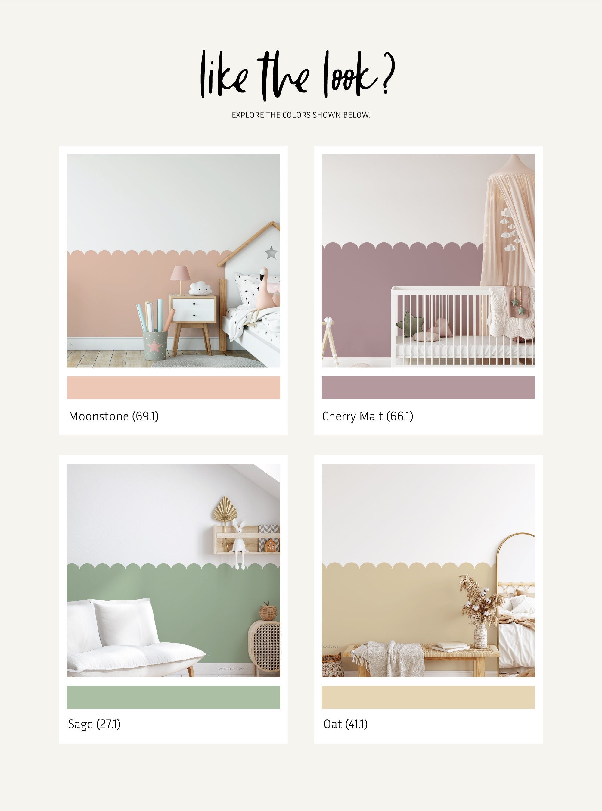 Scalloped Wall Decal – West Coast Walls